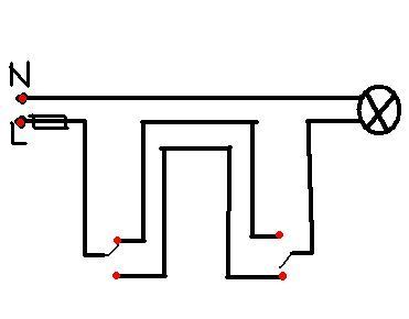 Jedna sijalica - dva prekidaca?